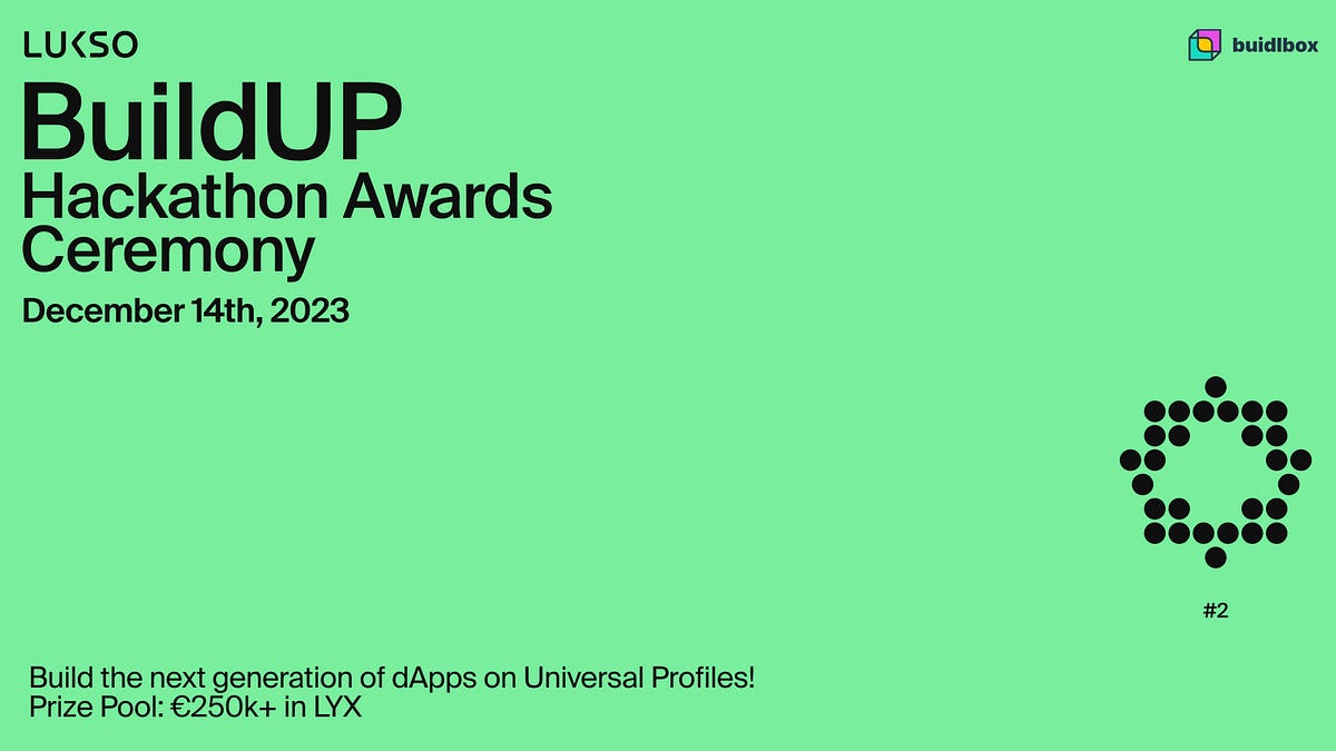BuildUP #2: Hackathon Winners. This year’s BuildUP #2 hackathon has ...