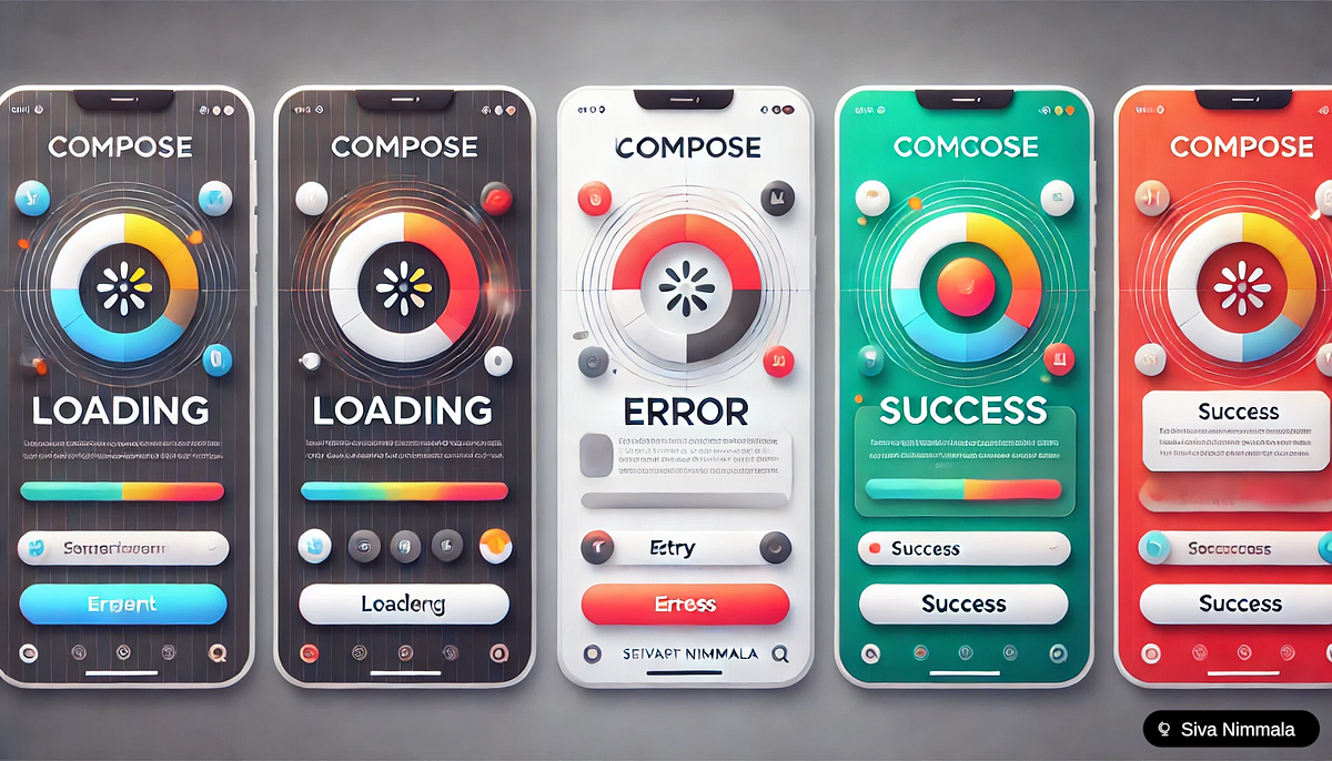 Mastering Ui States In Jetpack Compose With Sealed Class By Siva Nimmala Medium