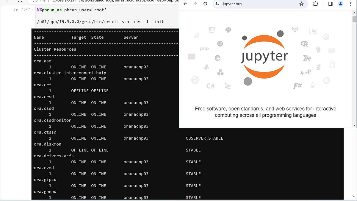 Jupyter As a Tool for Oracle Admins | by Albert Balbekov | Medium