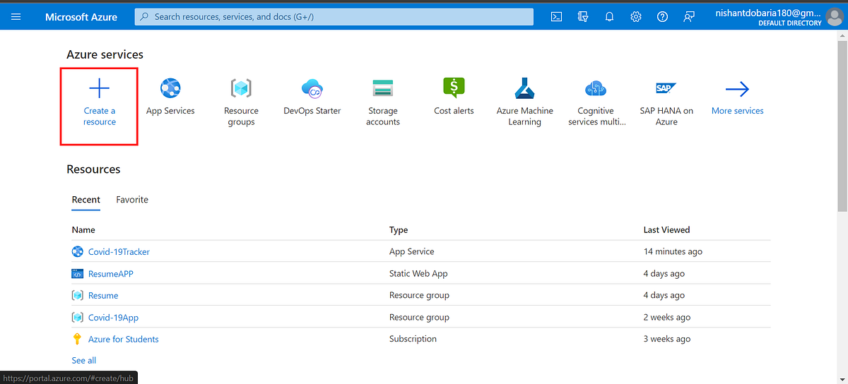 Deploy React app to Azure web app with GitHub actions | by Nishant ...