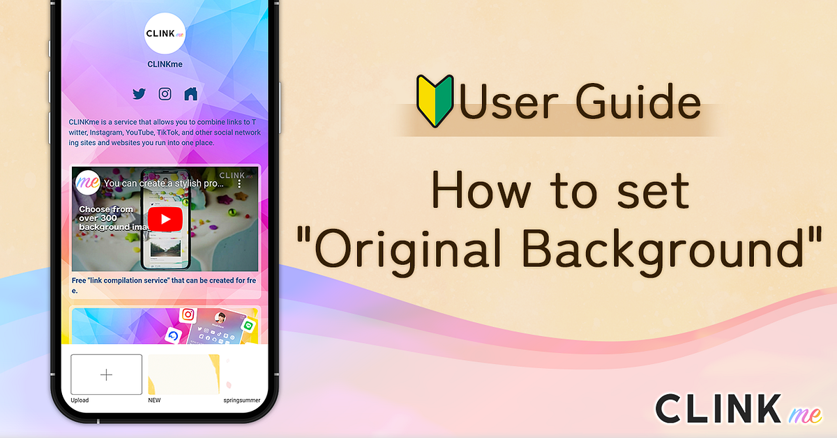 Make your own background in CLINKme | by CLINKme | Medium