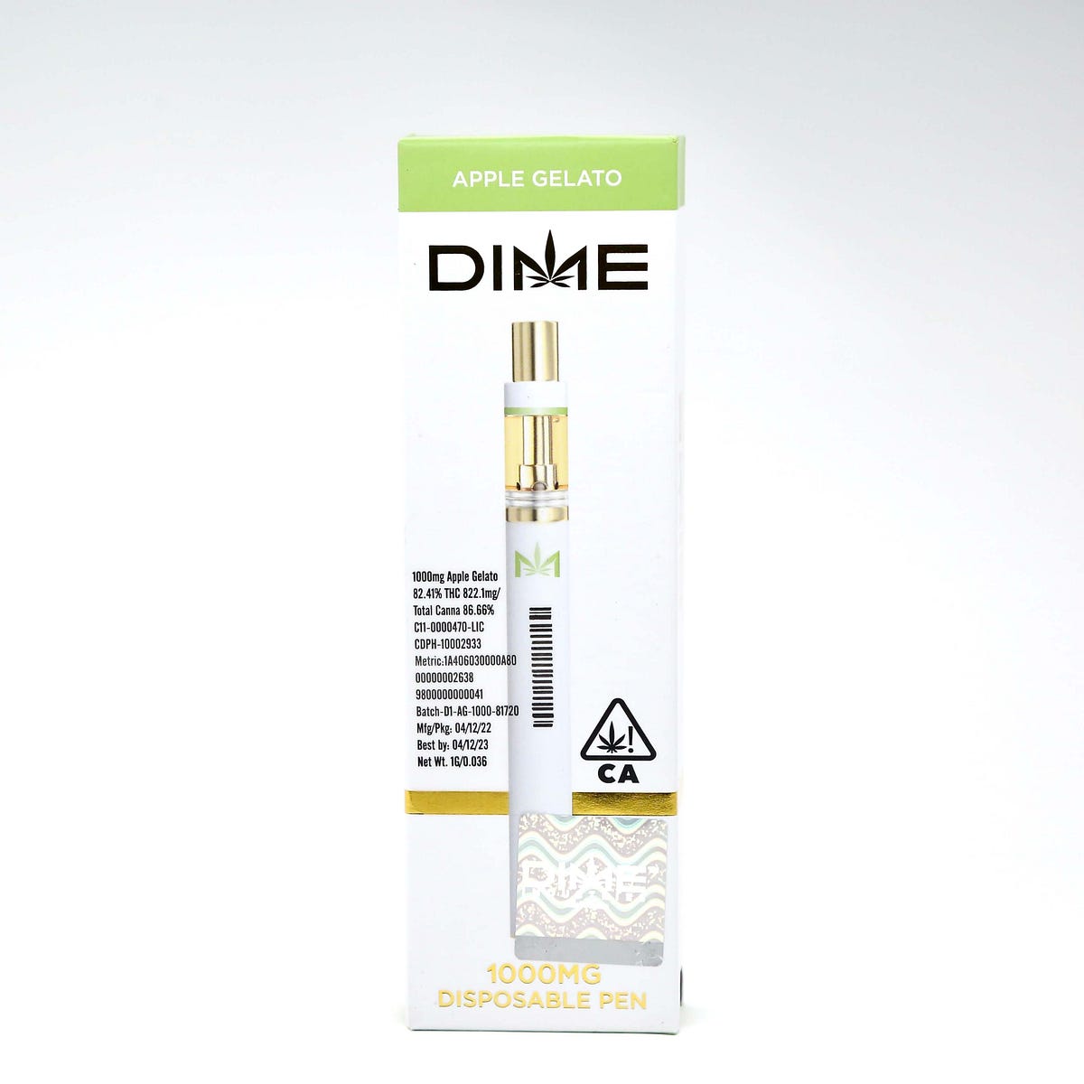 Dime Apple Gelato Flavor Disposable Pen | La420express.com ...