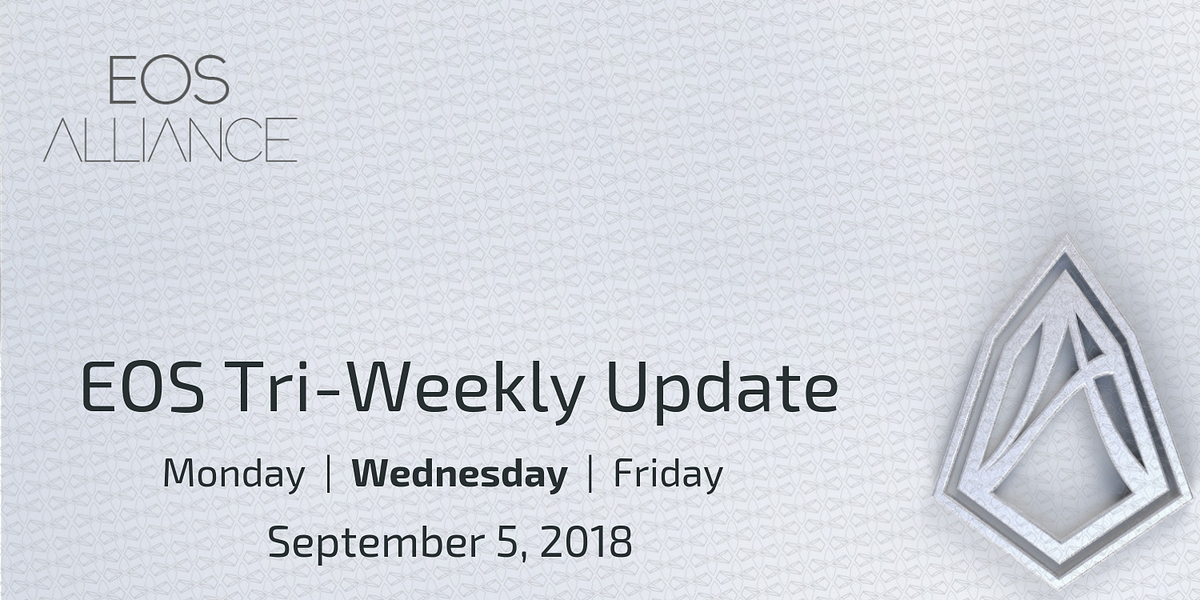 EOS Tri-Weekly Update 9/5/18 — BP Performance, Dispute Resolution & Dan ...