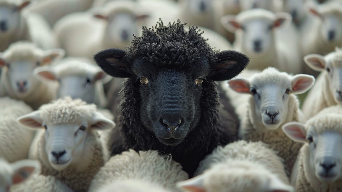 Ever Felt Like The Odd One Out -The Black Sheep? | by Ralph Broussard ...