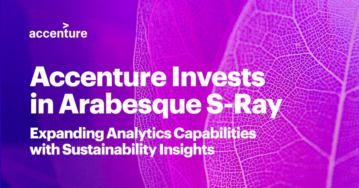 Accenture Invests in Arabesque S-Ray to Expand Analytics Capabilities ...