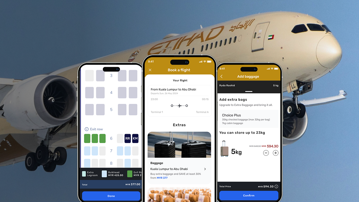 UI/UX Case Study: Optimising Etihad’s Ancillary Booking Experience | by Ryda Rashid | Bootcamp ...
