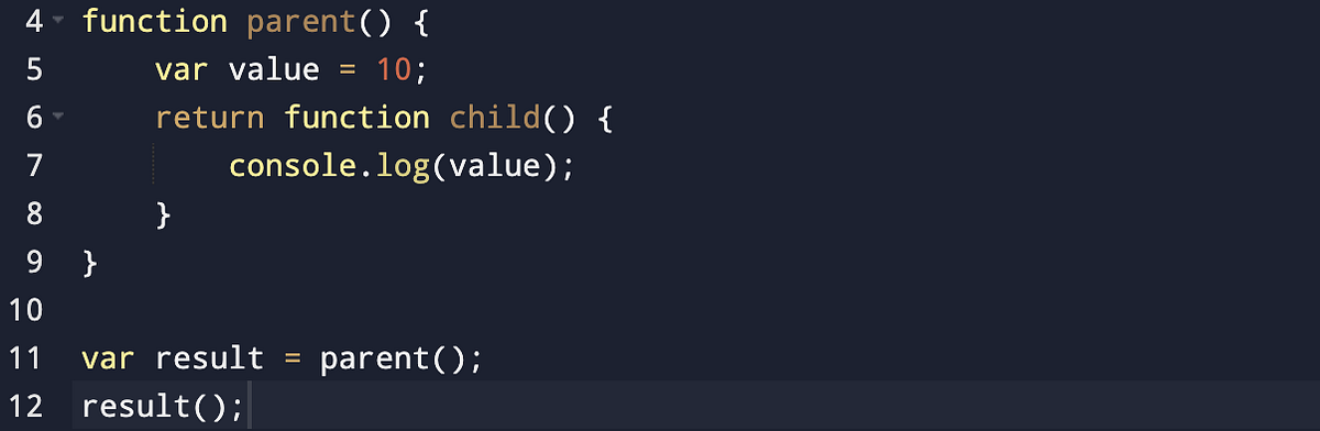 Closures in JavaScript. A function bundled together with… | by Shraddha | Medium