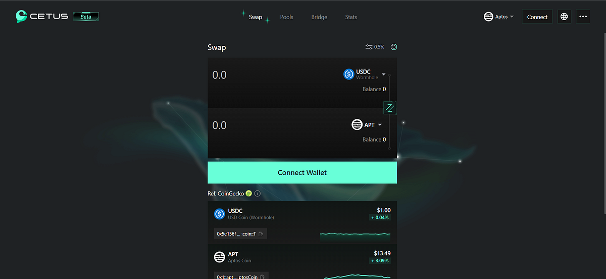 How to swap and add liquidity on Cetus which is live on Aptos mainnet? | by Crypto Dragon | Medium