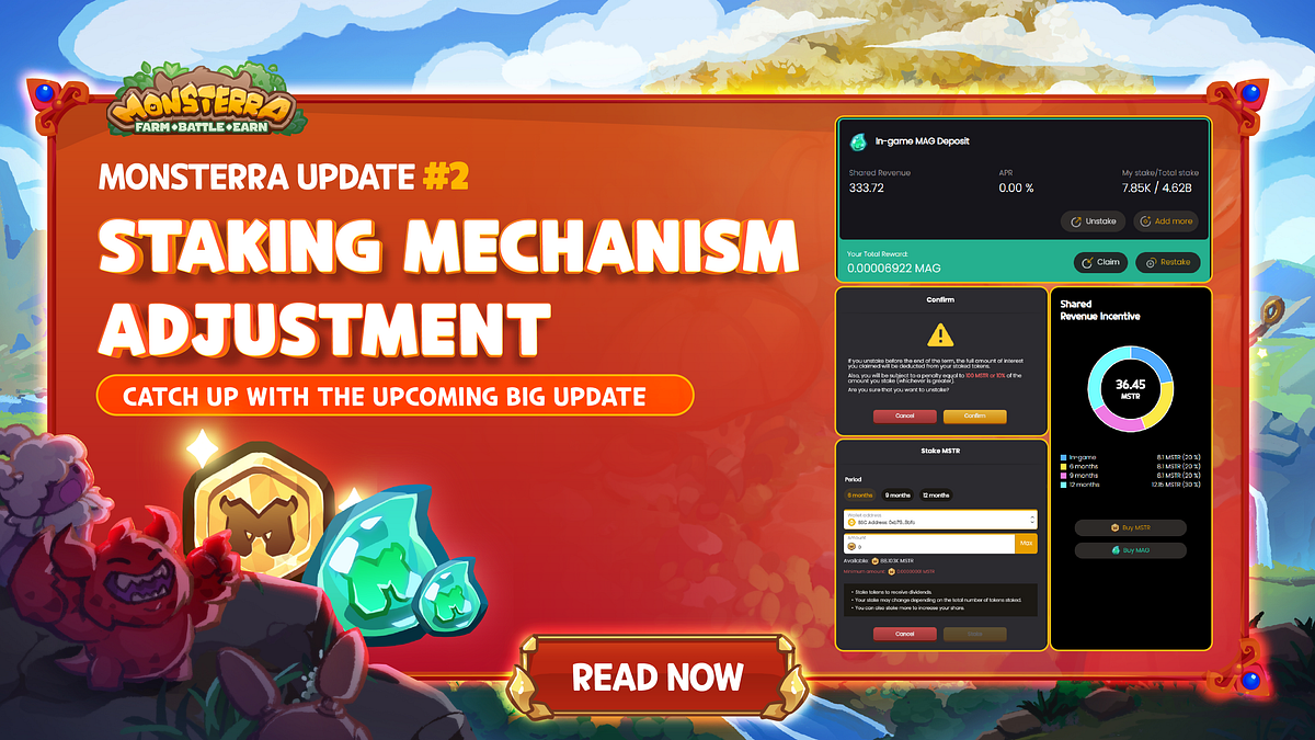Monsterra Staking Mechanism Updates: The higher chance to max out ...