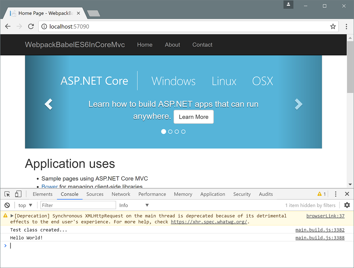 Webpack 2 + Babel 6 + ES6 in ASP.NET Core 1.1 From Scratch | by Vin Jenks | Medium