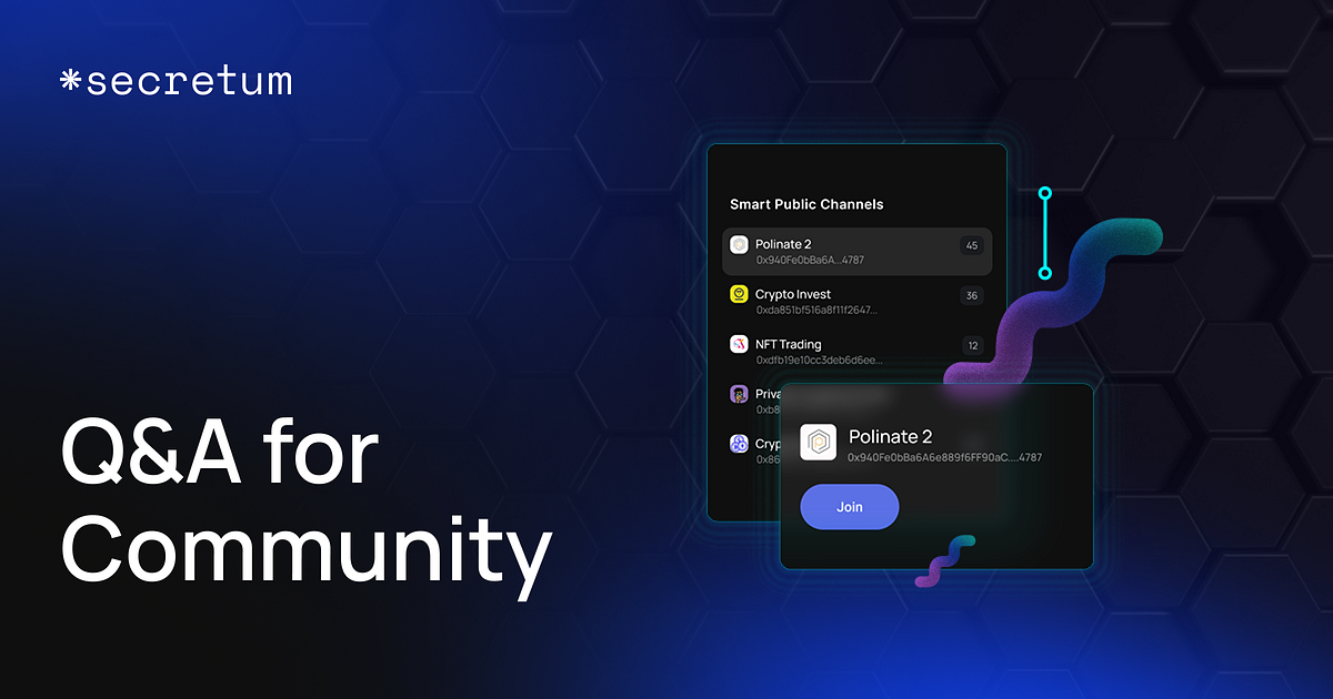 Q&A for Community. Q: Could you indicate which wallets… | by Secretum ...