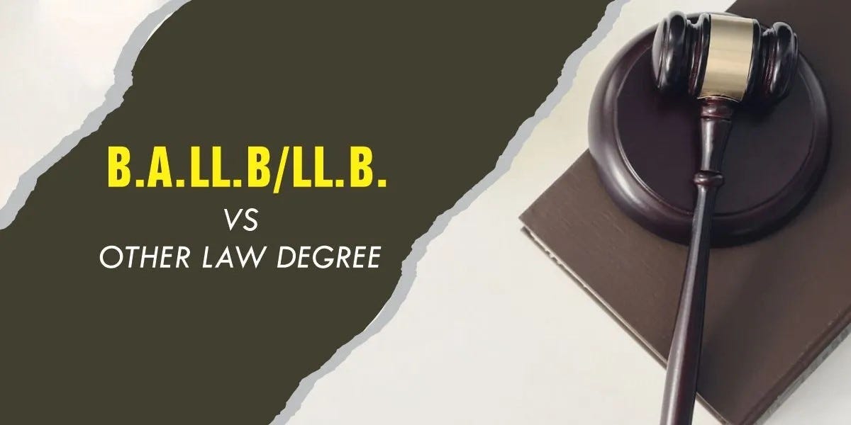Evaluating BALLB/LLB vs. Other Law Degrees: Which Path to Choose? | by Vartika | Medium