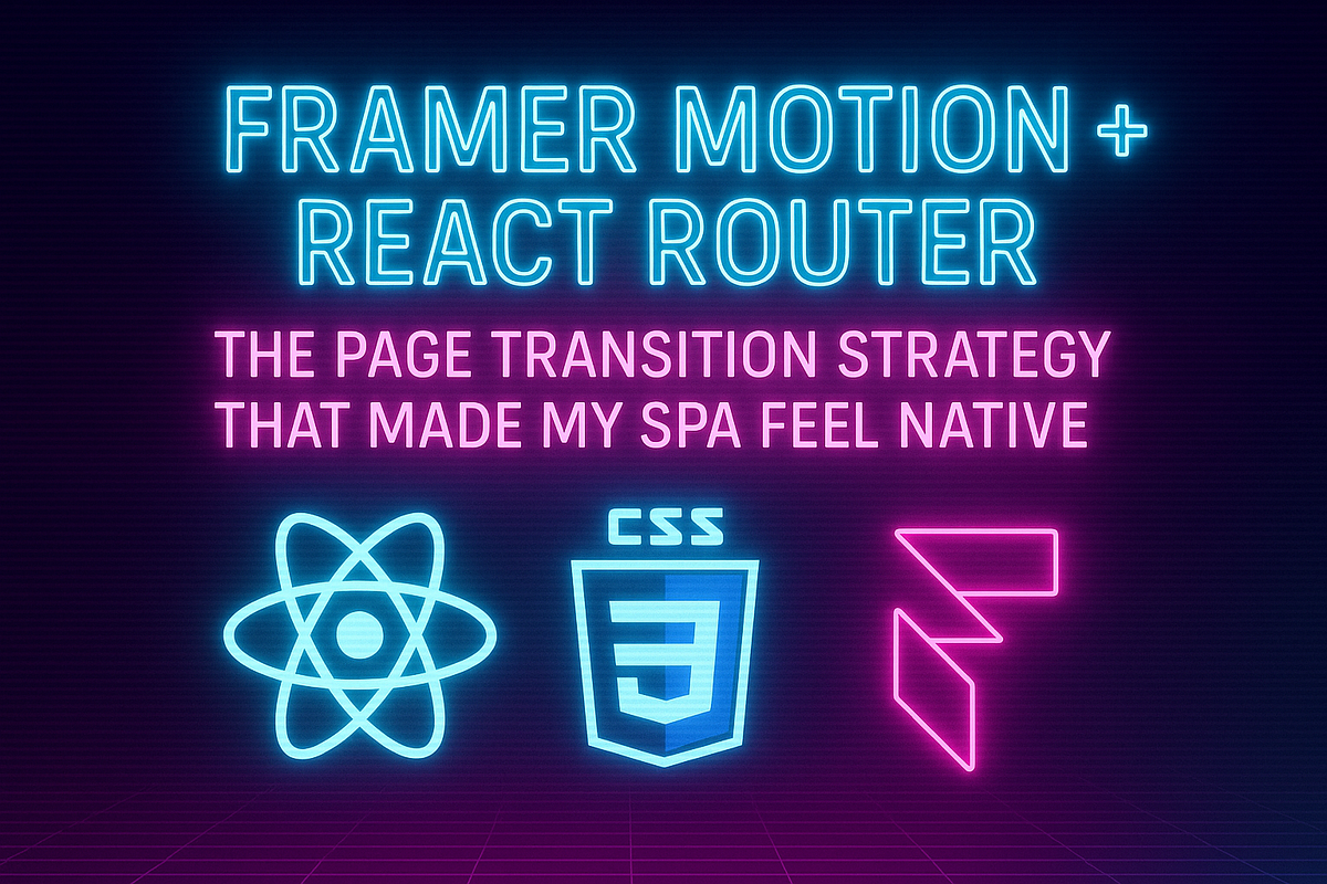 Framer Motion + React Router: The Page Transition Strategy That Made My SPA Feel Native | by ...