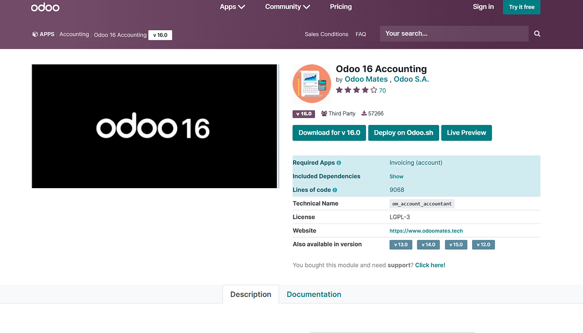 Install Ekstra Modul Accounting pada Odoo 16.0 - Zidan Amukti - Medium
