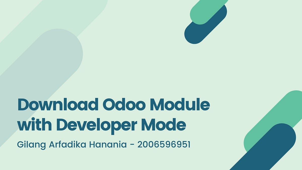 Tutorial Mengunduh Modul Odoo 16 dengan Developer Mode | by Gilang Arfadika | Medium
