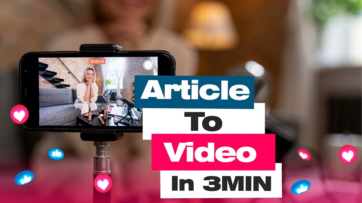Convert Your Online Articles to Video in Just 3 Min- Step by Step ...