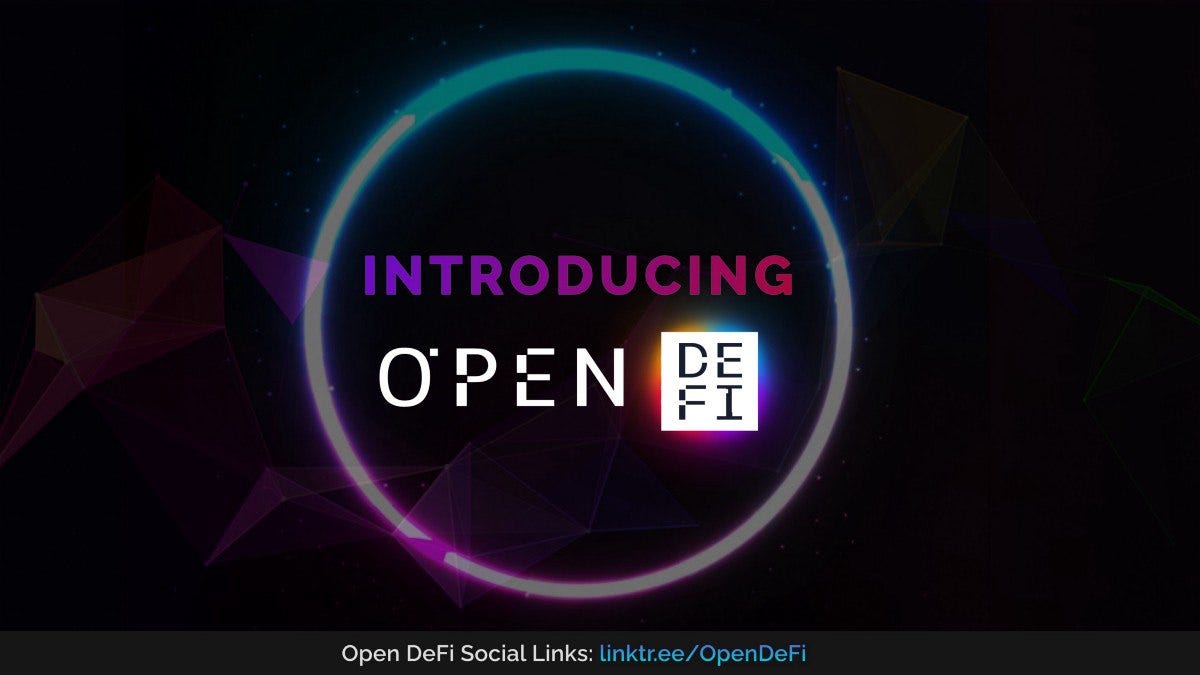 Introducing Open DeFi. Open DeFi is a global initiative to… | by Mollie | Medium