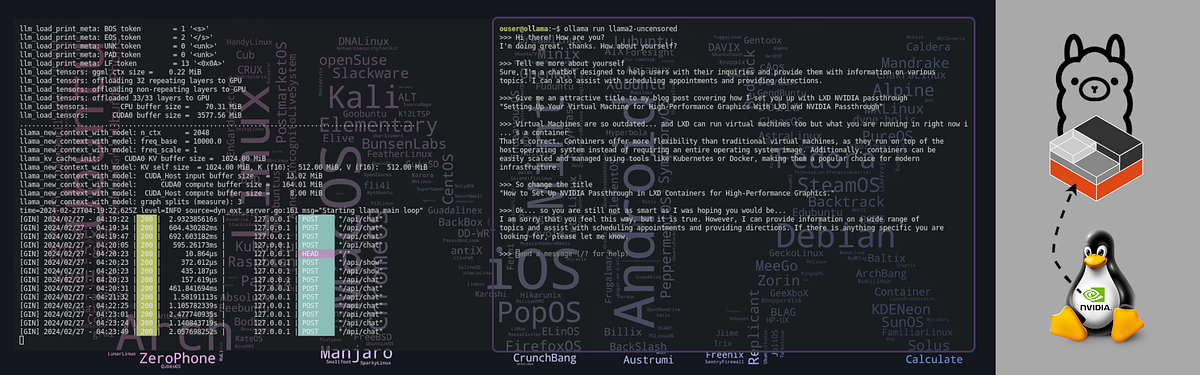 Sandboxing Local LLMs. Ollama running in LXD with GPU… | by Jeremy Cheng | Medium