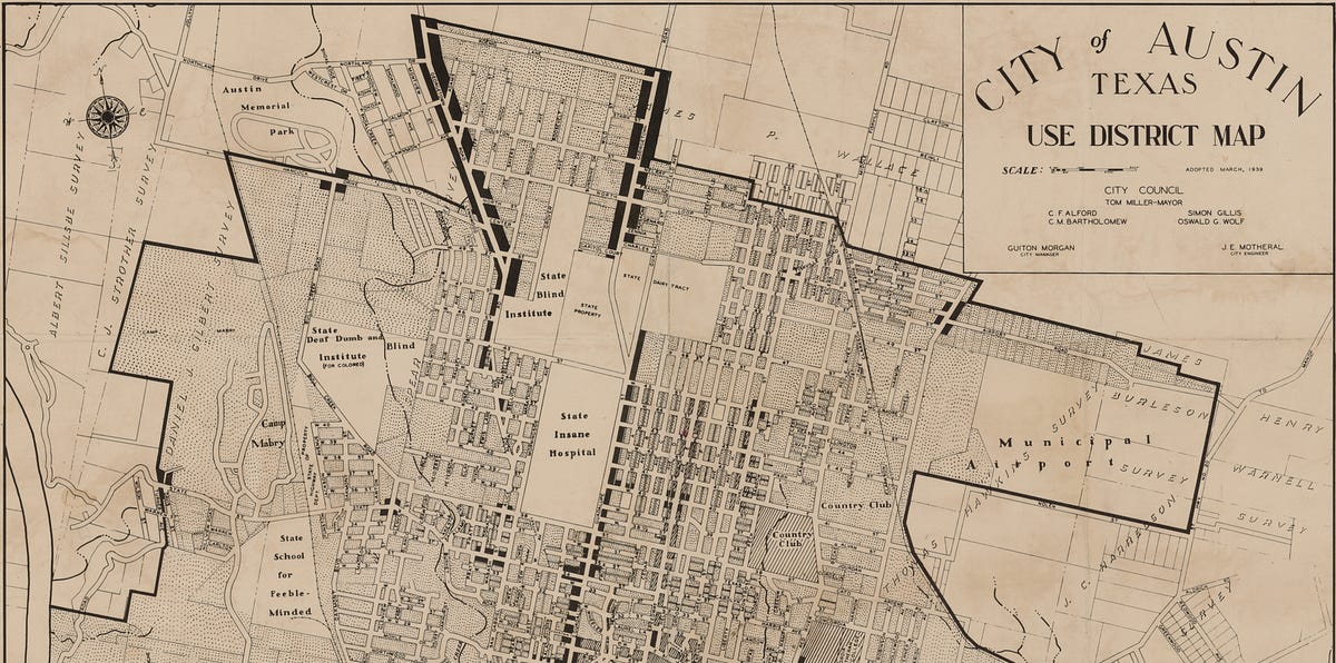 City of Austin Texas Use District Map, 1939 | by Texas General Land ...