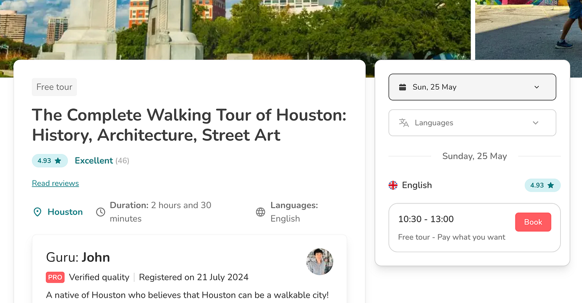 My walking tours side-hustle story — How I started a free walking tour ...