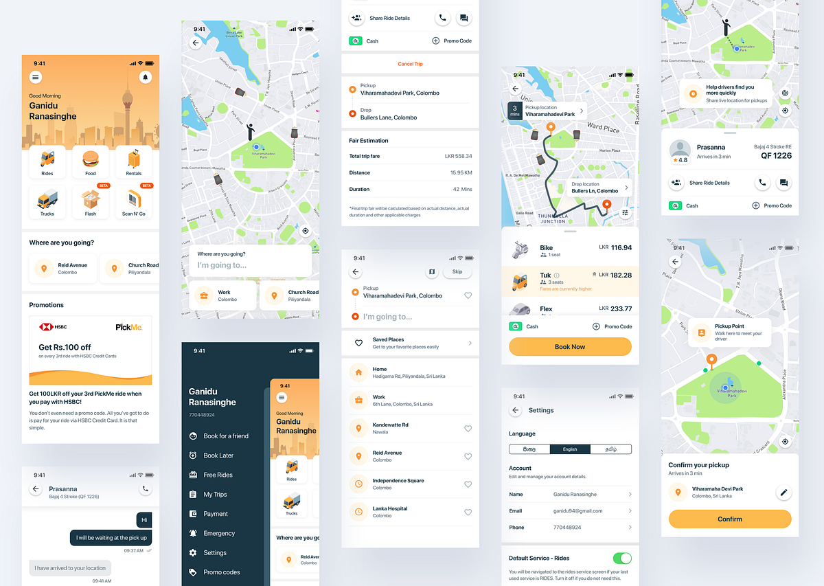PickMe — perfecting the pickup experience ~ UX/UI Case Study | Muzli ...
