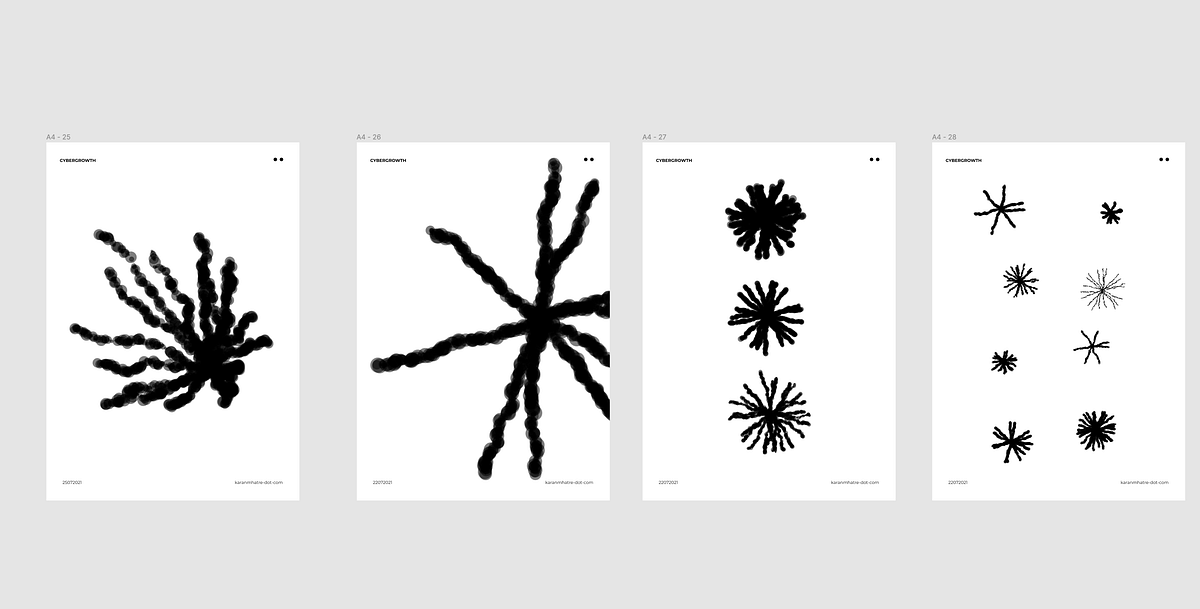 Poster Designs using Generative Art | by Karan Mhatre | Medium