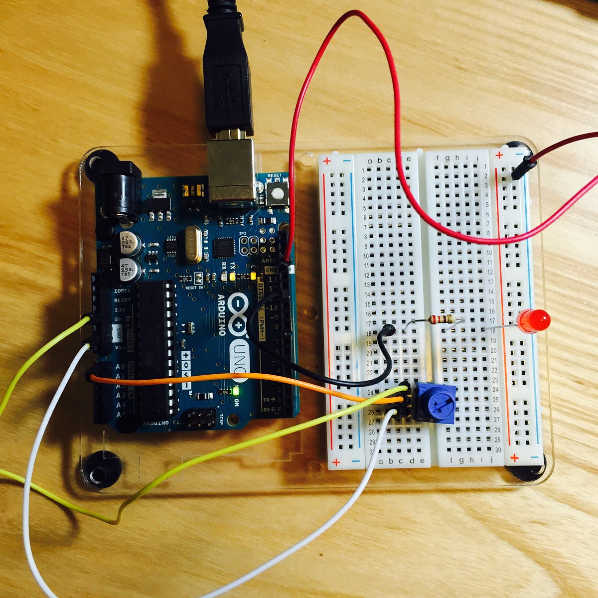 Build 6: Light Dimmer Switch (analog output) | by Joy Jean | Medium