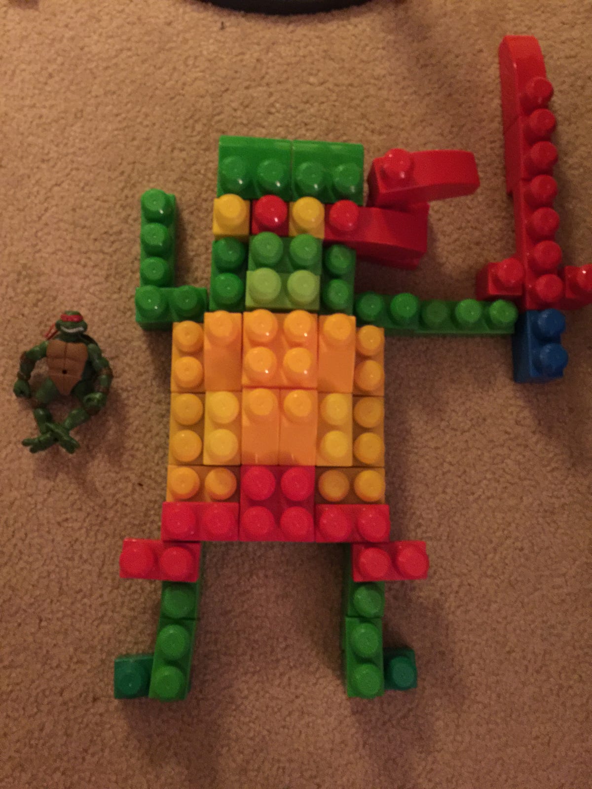 A Mega-Block Ninja Turtle. Designs by Nathan age 8!! | by A Considered ...