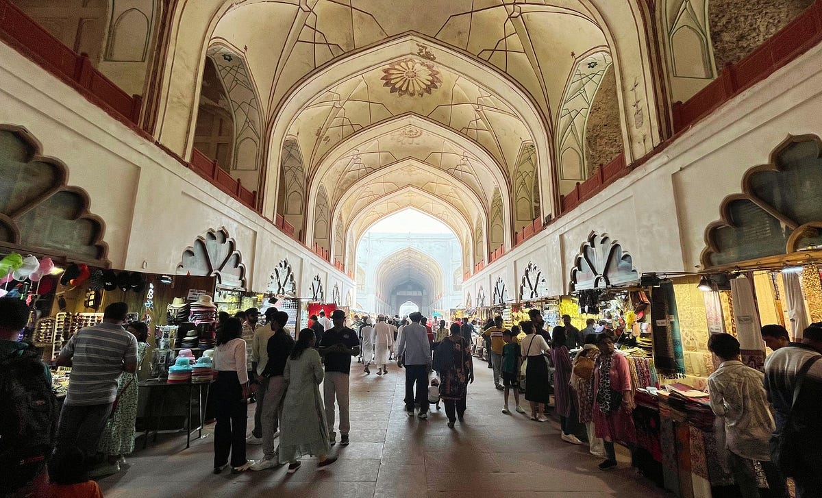 The Bazaar Under the Dome. My only memories of the Red Fort are… | by ...
