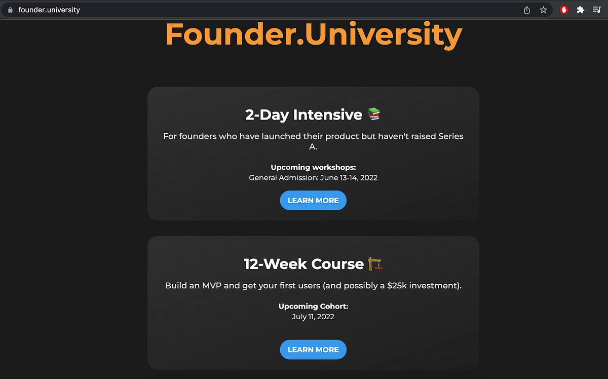 Founder University Experience: Cohort 2, March 2022 | by Lakshmi for ...