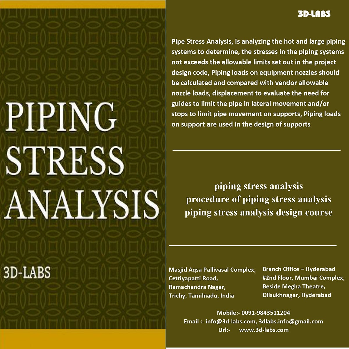 Piping Stress Analysis - Design manager - Medium