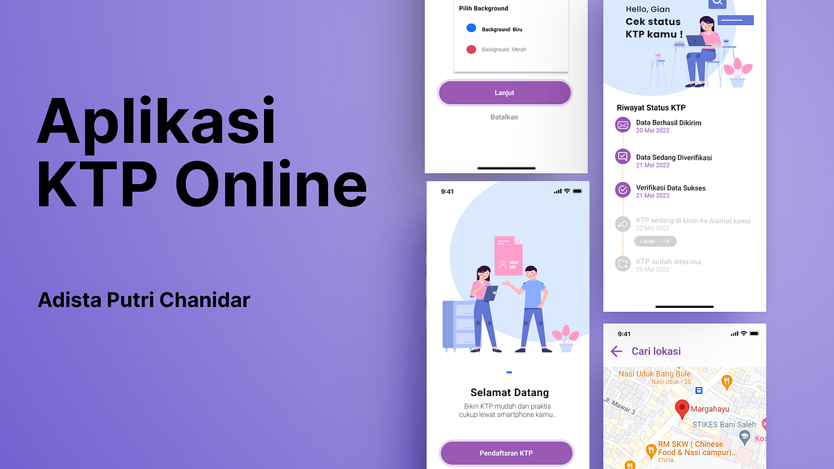 Aplikasi KTP Online dengan fitur Riwayat Status pembuatan KTP | by ...