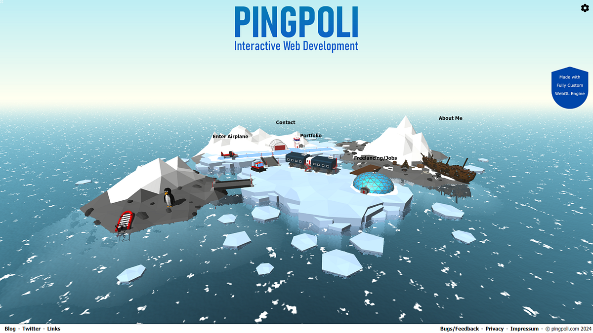 I Created a 3D Portfolio Website with WebGL | by Christian Behler | Level Up Coding