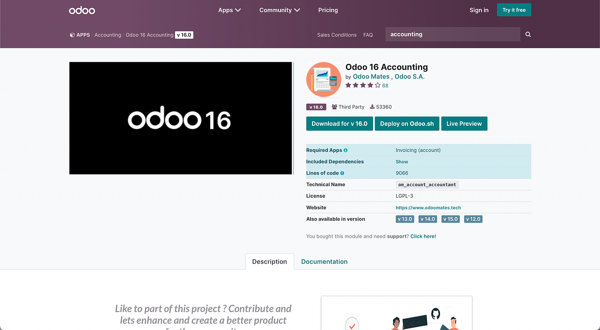 Instalasi Modul Ekstra Accounting Pada Odoo 16 MacOS | by Raditya Hanif Yudha Prathama | Medium