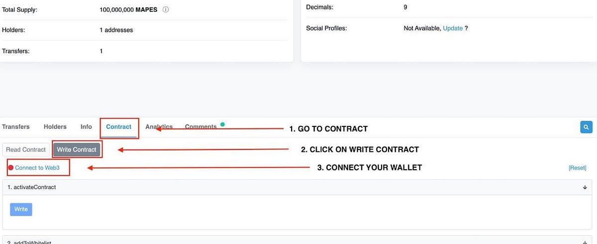 Navigating the Meta Apes Contract in BSCScan - Meta Apes - Medium