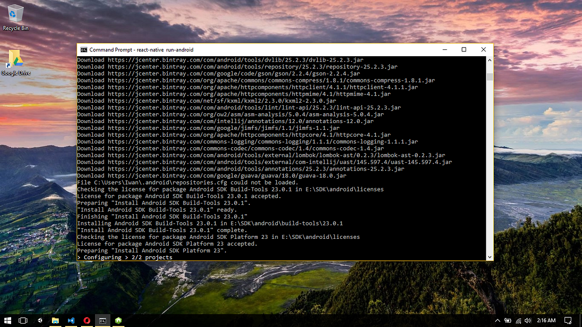 React Native & Android SDK di Windows | by Equan P. | Pemrograman | Medium