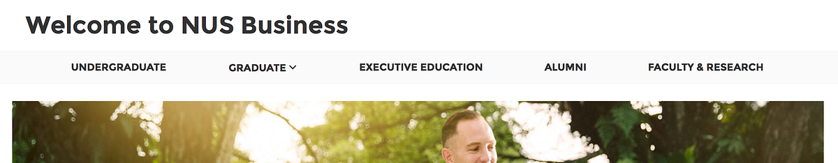 Let’s Design a New NUS Business School Website | by Cher Han | Medium
