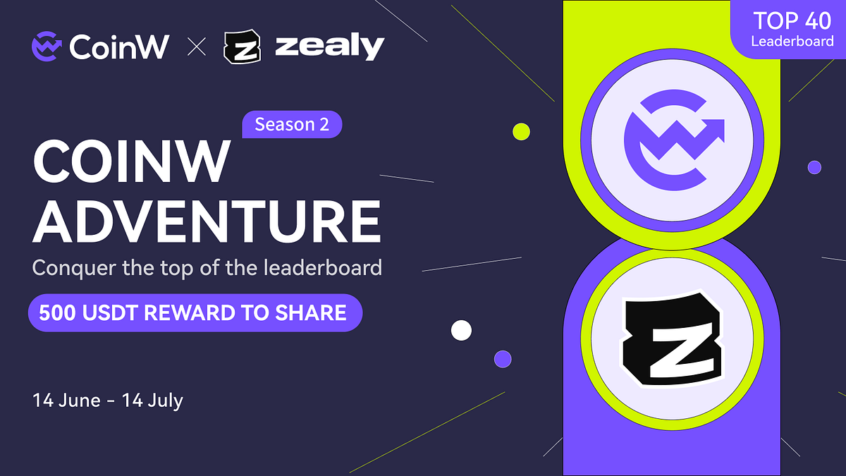 CoinW SEA x Zealy Season 2: A New Adventure Awaits! | by CoinW Exchange | Medium