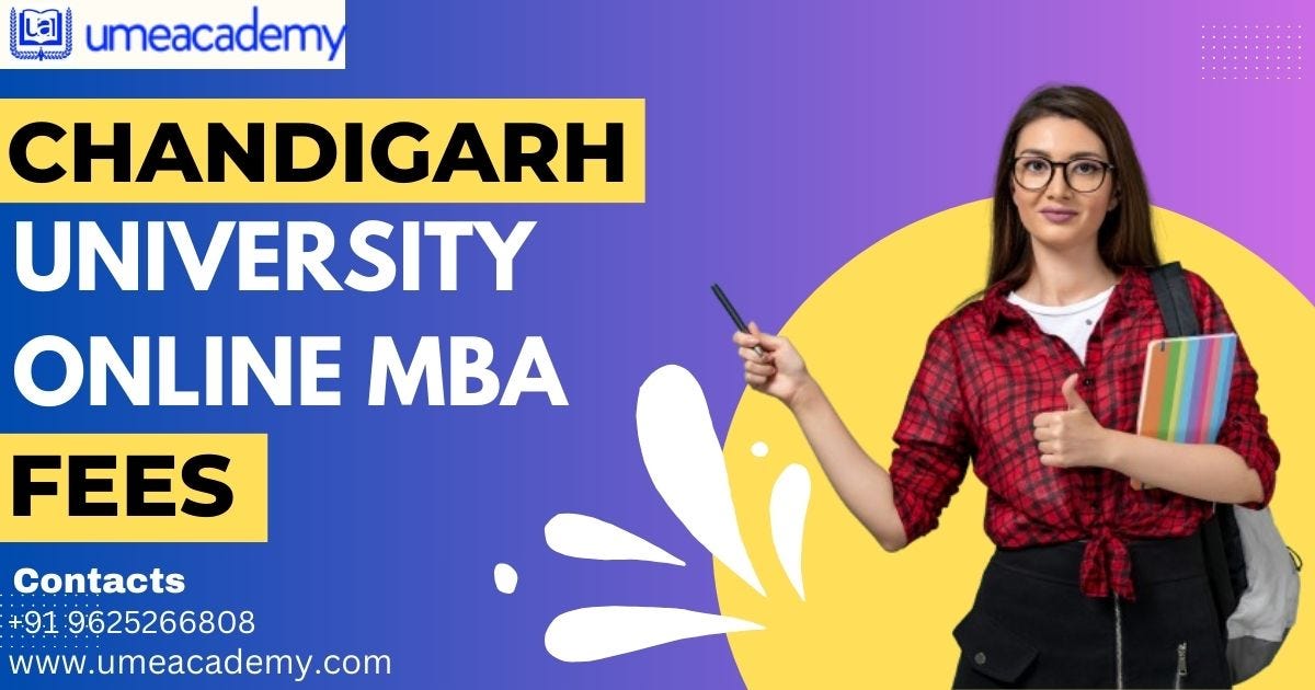 Chandigarh University Online MBA Fees - Vinay - Medium