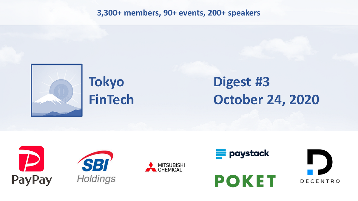 Tokyo FinTech Digest #3. Saturday, October 24, 2020 | by Norbert Gehrke | Tokyo FinTech | Medium