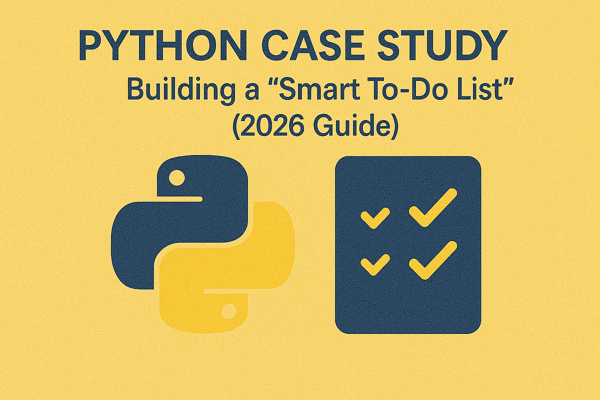 Python Case Study: Building a “Smart To-Do List” App (2026 Guide) | by ...