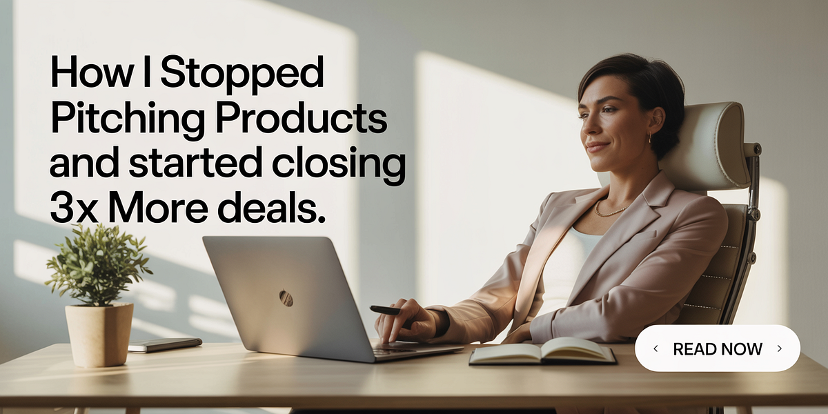 How I Stopped Pitching Products and Started Closing 3x More Deals | by ...