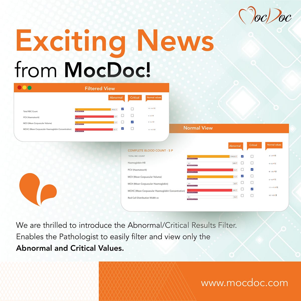 Introducing the “Abnormal/Critical Results Filter” in MocDoc LIMS | by MocDoc | Jun, 2024 | Medium