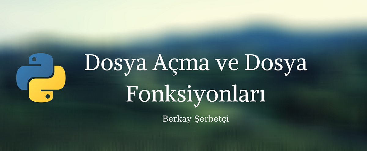 Python'da Dosya İşlemleri | ROYTO