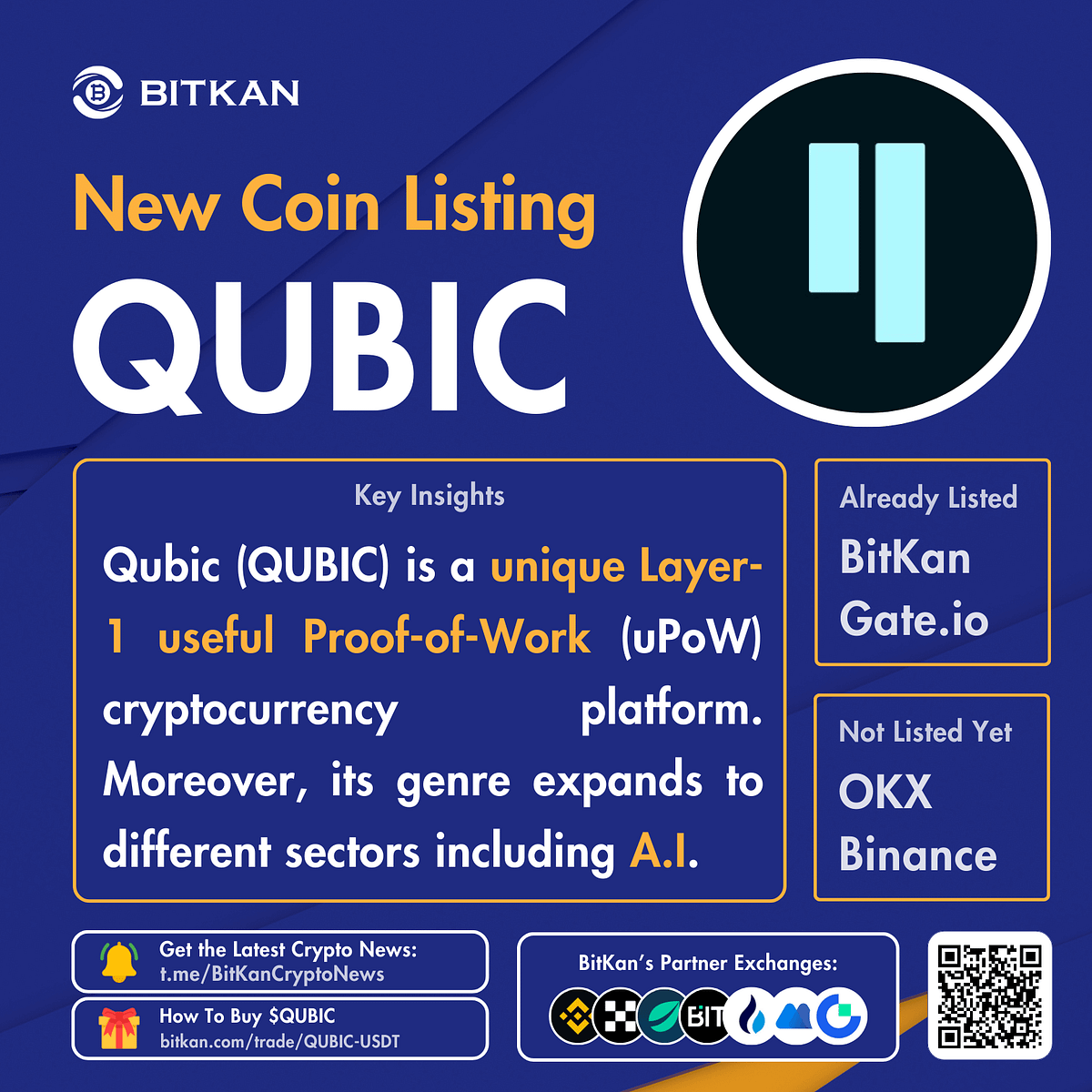 How To Buy Qubic (QUBIC) — BitKan Crypto Broker Exchange | by BitKan | BitKan Hub | May, 2024 ...