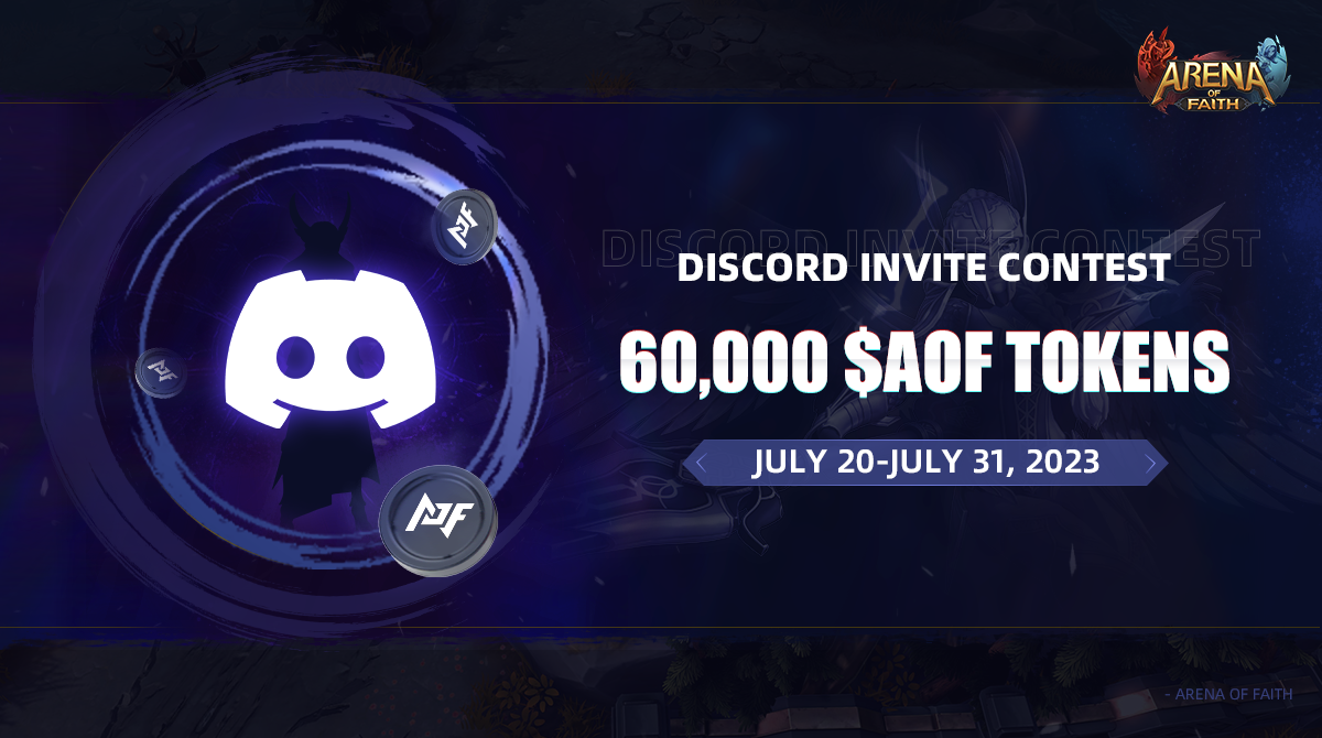 🪂Arena of Faith Discord Invite Contest with 60,000 $AOF Tokens Giveaway ...