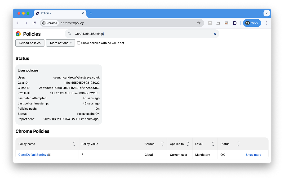 Google Chrome’s Generative AI settings: set the right default — and verify it on any device | by ...