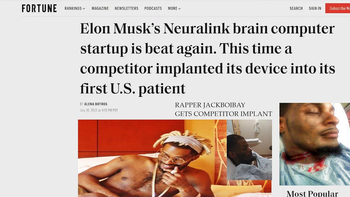 JACKBOIBAY RAPPER NEURALINK BRAIN COMPUTER RAPPER WORKS WITH ELON MUSK ...